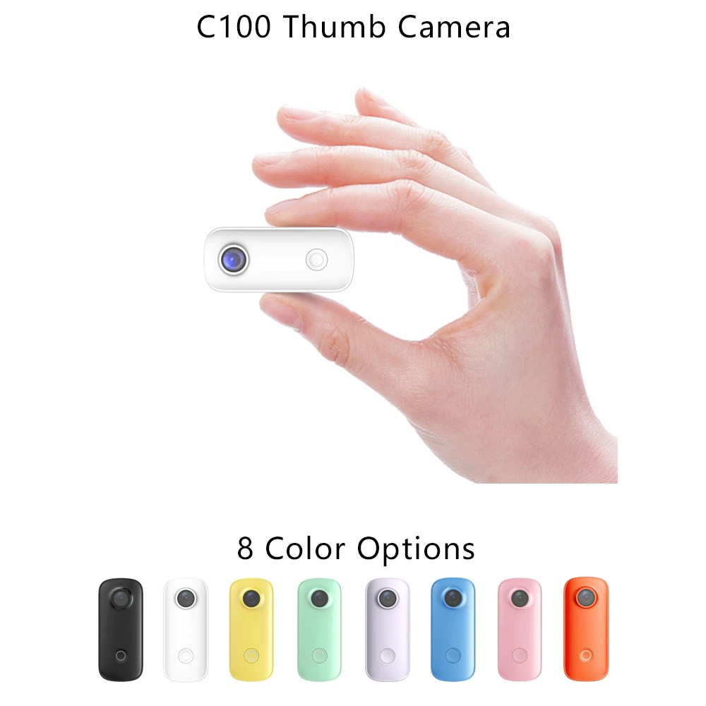 SJCAM C100 Thumb-Size Camera Waterproof Mini Hidden Spy Camcorder 1080P ...