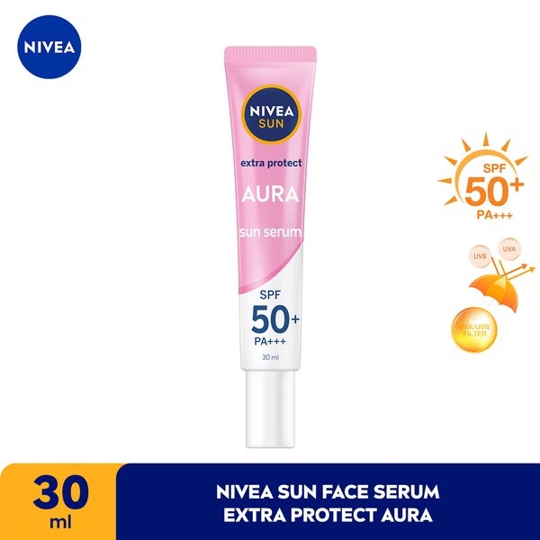 Nivea Sun Serum Instant Aura SPF 50+ PA+++ 30ml - Sunscreen | Shopee ...