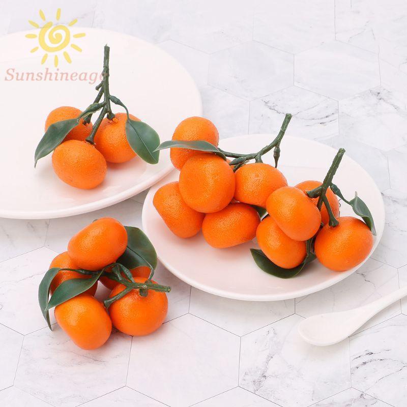 Realistic Lifelike Artificial Tangerine Fruit Oranges Fake Display Food ...