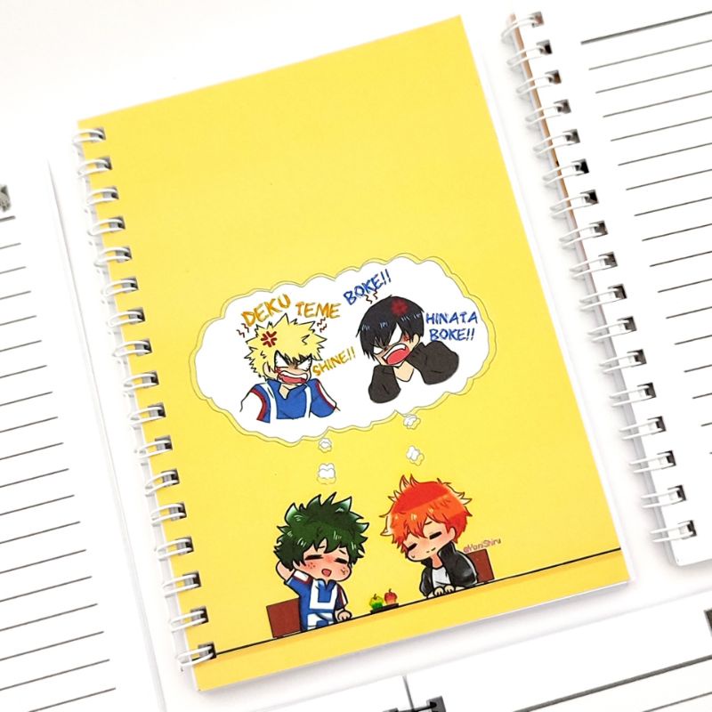(Small Size) 49 Designs Sparkly A6 Size Haikyuu!! Anime Notebook ...