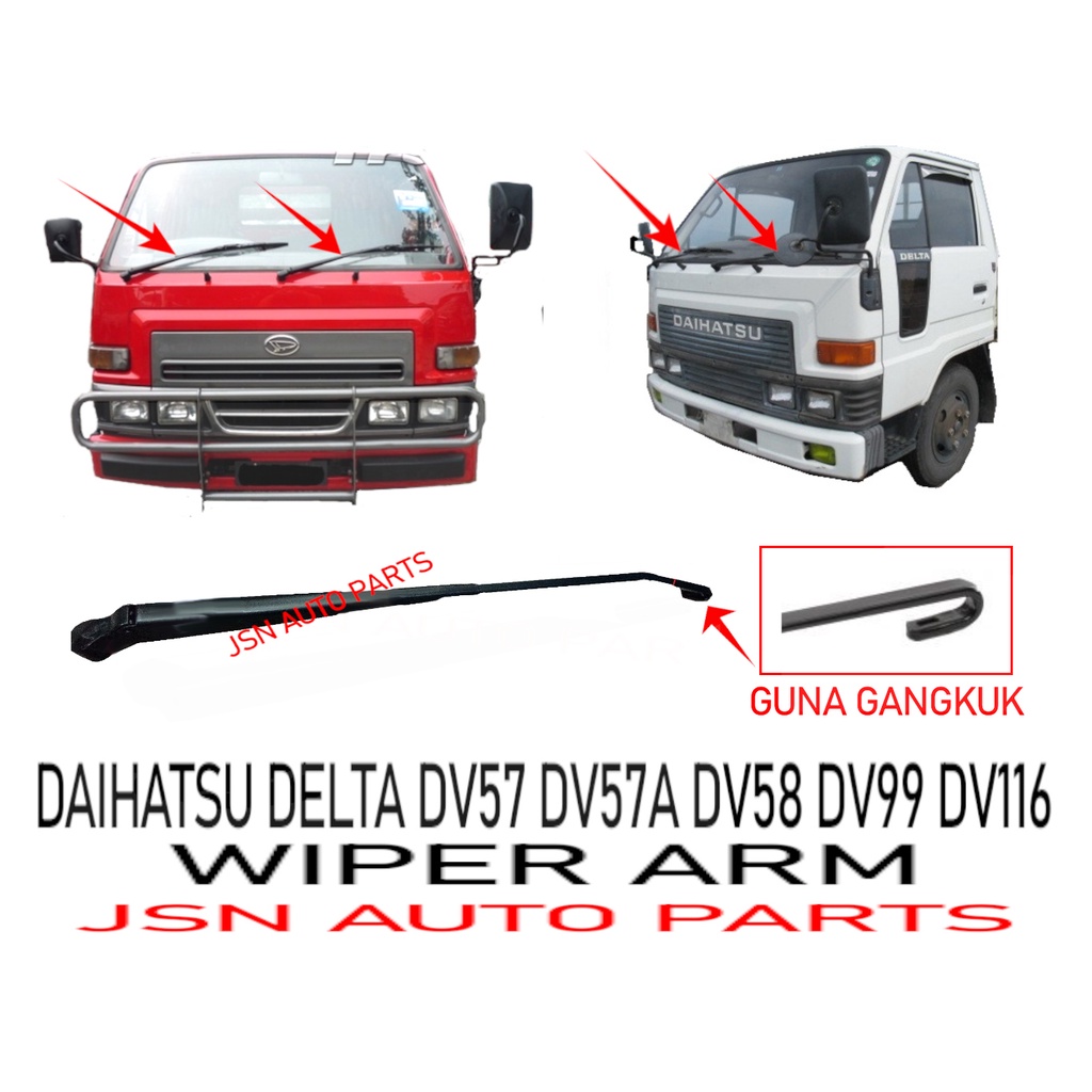 Wiper ARM DAIHATSU DELTA DV57 DV58 DV99 DV116 (Use GANGKUT) | Shopee ...