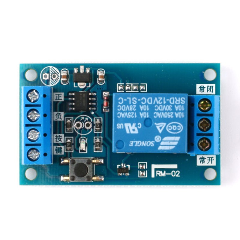 12V Single Bond Button Bistable Relay Module Modified Car Start and ...