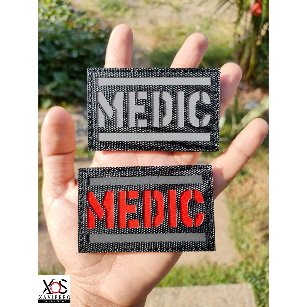 Medic Velcro Patch Tactical EDC Reflectorize badge tactical for bag jacket vest | Shopee Philippines