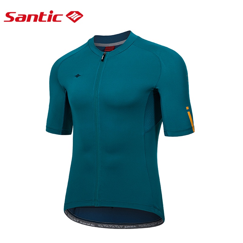 SANTIC Men's Road MTB Bike Breathable Quick-Dry Highly Elastic Outdoor Cycling Jersey Short ...