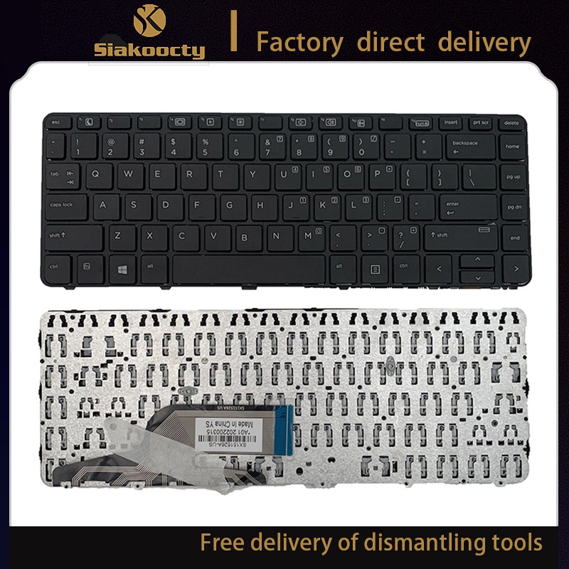 Siakoocty New for HP PROBOOK 430 G3 440 G3 446 G3 KEYBOARD NO BACKLIT ...