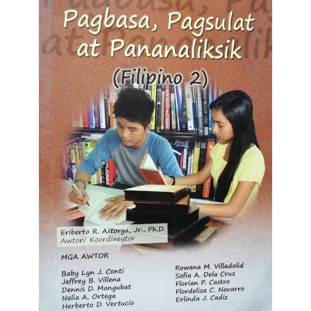 PAGBASA, PAGSULAT AT PANANALIKSIK (Filipino 2) - Eriberto Astorga Jr ...