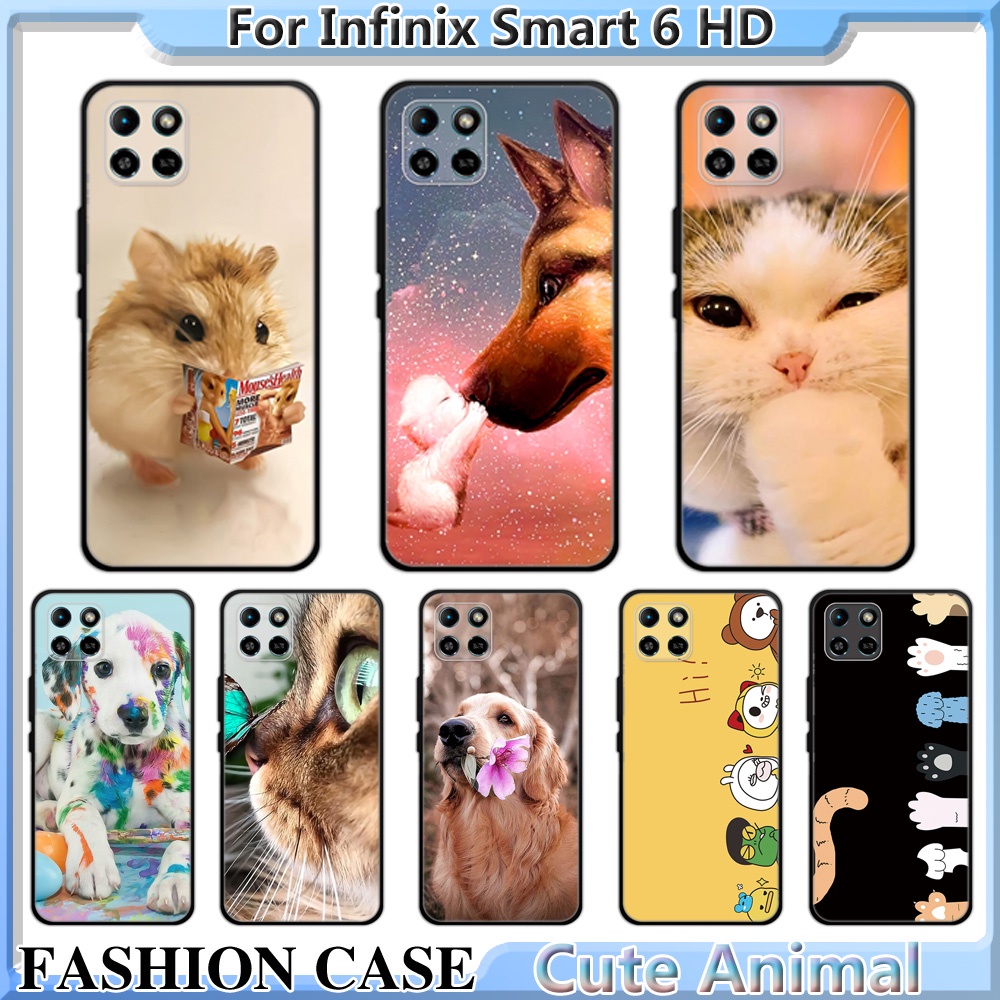 Infinix Smart 6 HD Case Silicone TPU Jelly Case Cute Animal Design ...