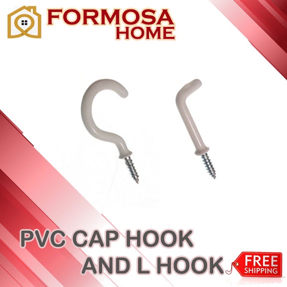 PVC Cap Hook and L Hook (144pcs/box) | Shopee Philippines