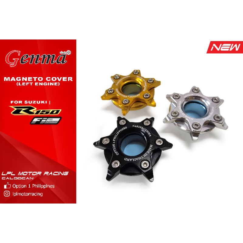 Genma Left Engine Cap Trim Raider R150 Fi Full Alloy Non-fade color ...