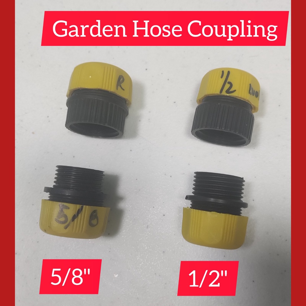 Hose Coupling Garden Hose Coupling 1/2" and 5/8" | Shopee Philippines