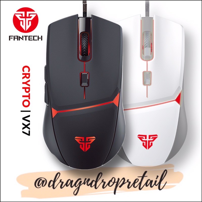 Fantech VX7 CRYPTO Gaming Mouse - Black / White Space Edition / Pink ...