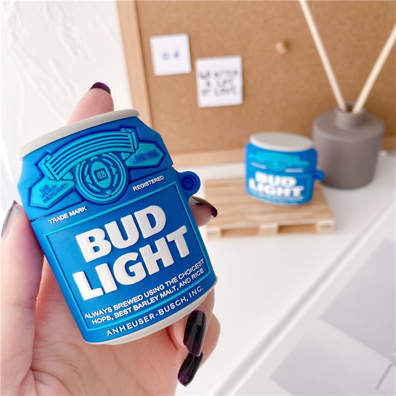 3D Bud Light Beer case for Airpods pro gen 2 1 2 3 pro cover Fashion ...