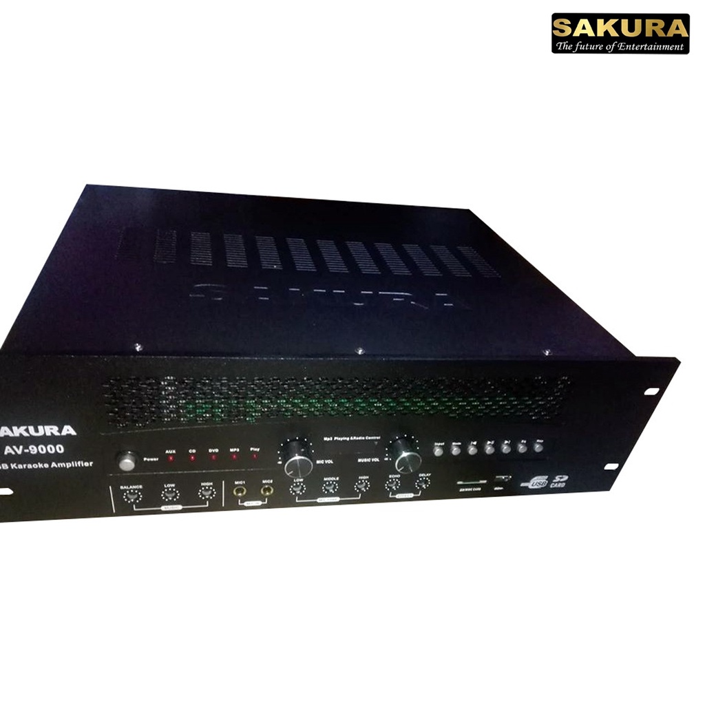 Sakura Amplifier AV 9000 // 1800W x2 Original / Sakura Amplifier with Bluetooth / Original ...