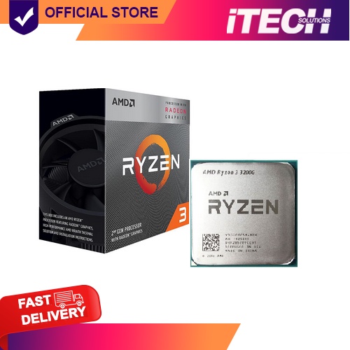 AMD RYZEN 3 3200G 3.6GHZ/4C/4T/4MB/RDN-VEGA8/ AM4 | Shopee Philippines