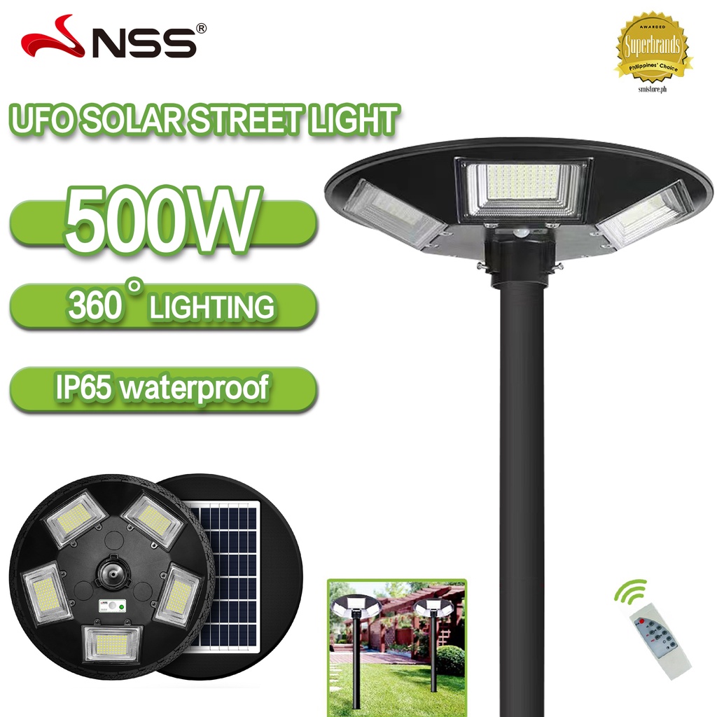 NSS solar street light waterproof outdoor Round Light UFO Flying Saucer ...