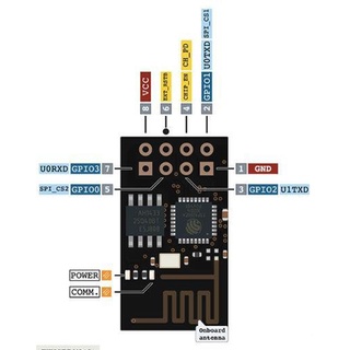 ESP-01S ESP01S Wifi Module (ESP8266 chip) ESP-01 ESP01 ESP8266 WiFi ...