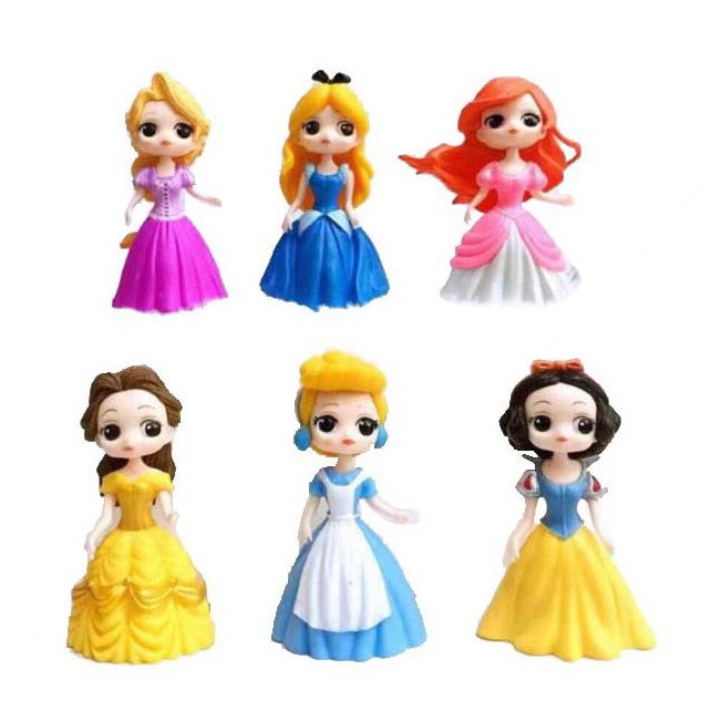 A set of 6 different princess | Shopee Philippines