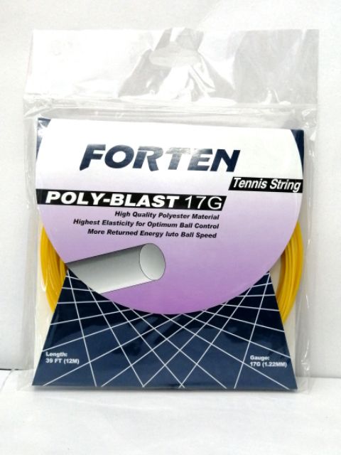 FORTEN Tennis String ~ POLY-BLAST 17G | Shopee Philippines