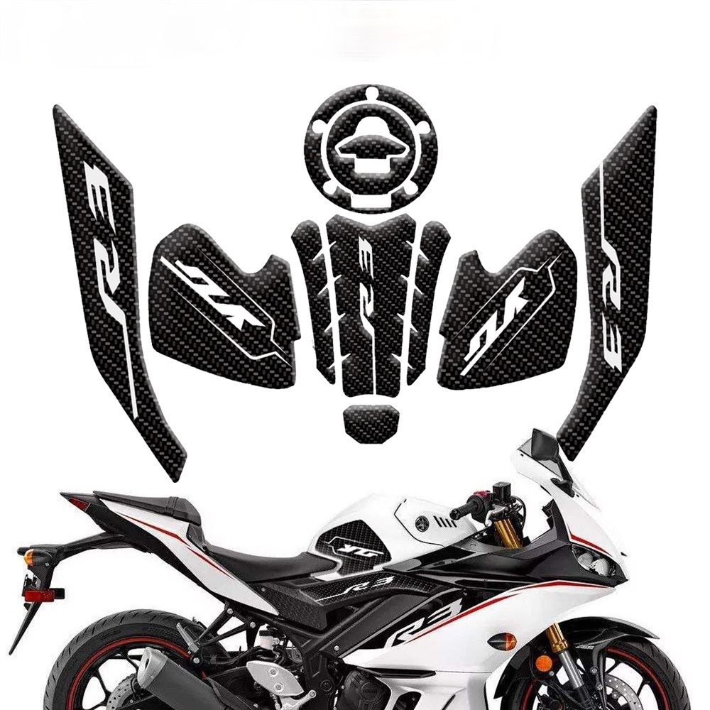 Yamaha YZF R3 modified new fuel tank stickers 2019-2020 side stickers ...