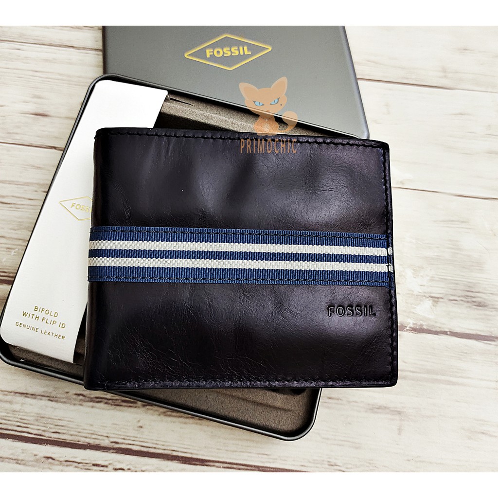 Fossil Jared Coin Pocket Leather Men Wallet Black | Shopee Philippines