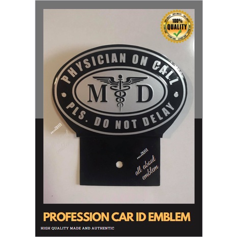 Doctor Physician Car Plate Badge Profession Emblem for Car Accessories ...