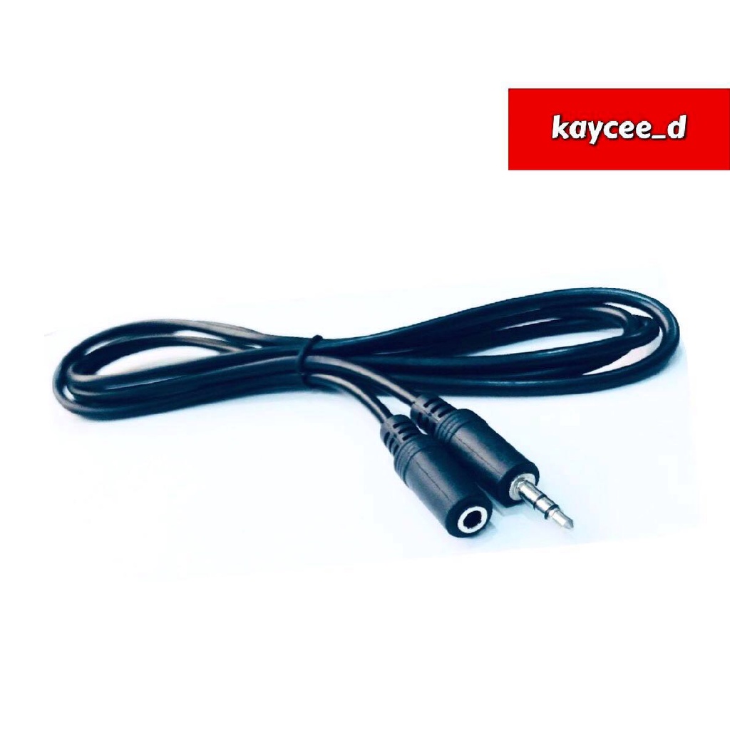 3.5mm Baby Stereo Plug to 3.5mm Baby Stereo Jack Audio Extension Cable ...