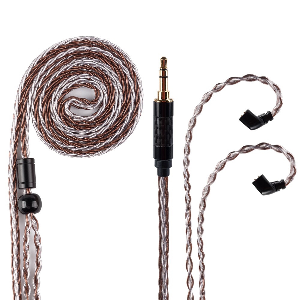 Yinyoo 8 Core High Purity Silver Plated Earphone Upgrade Cable For KZ ...
