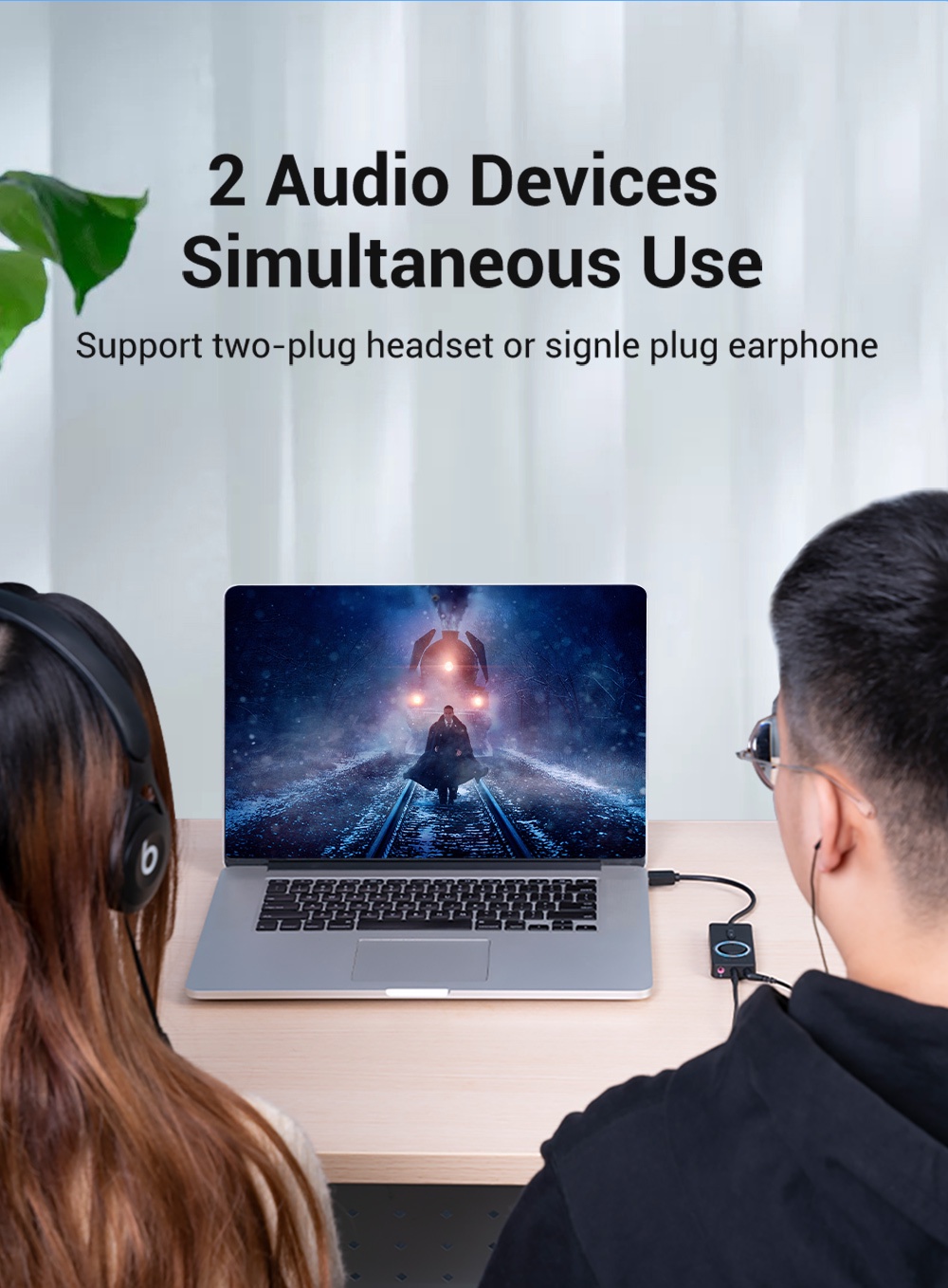 Vention Sound Card USB External Stereo Sound Adapter for Laptop Speaker ...