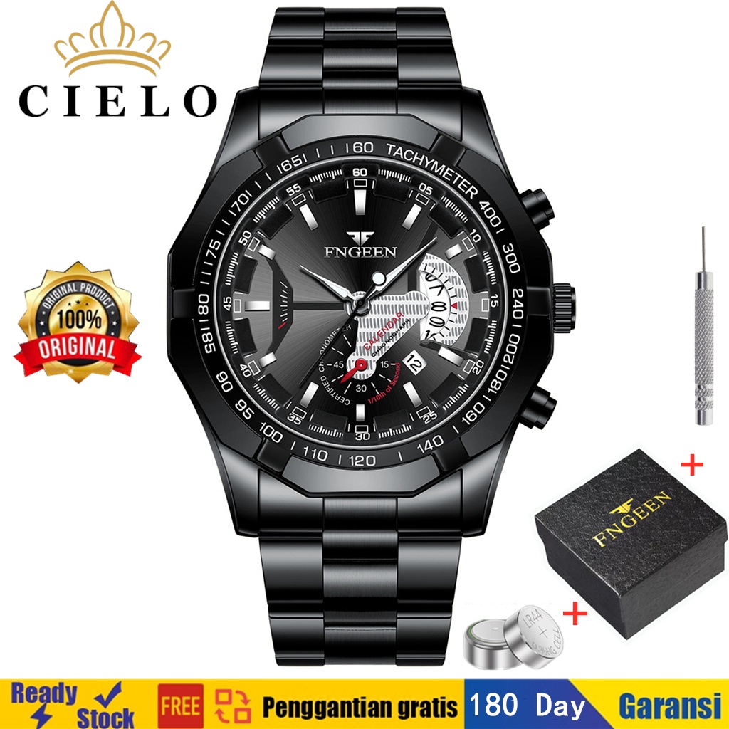 Cielo Men's Quartz Watch Waterproof Luminous Casual Watches Metallic ...