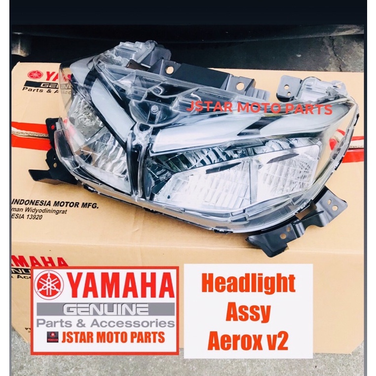 HEADLIGHT ASSY AEROX V2 ORIG YAMAHA GENUINE | Shopee Philippines