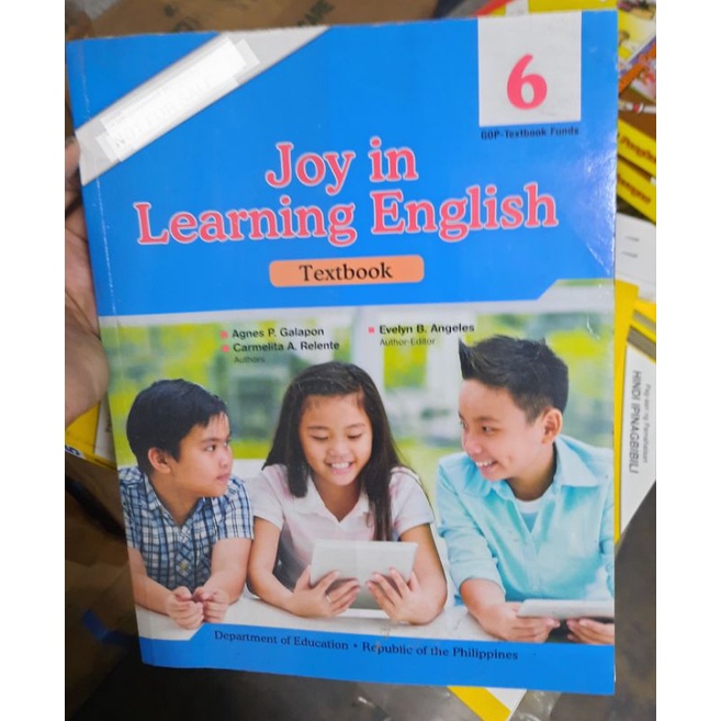 Joy in Learning English Textbook Grade 5 and 6 Deped books | Shopee ...