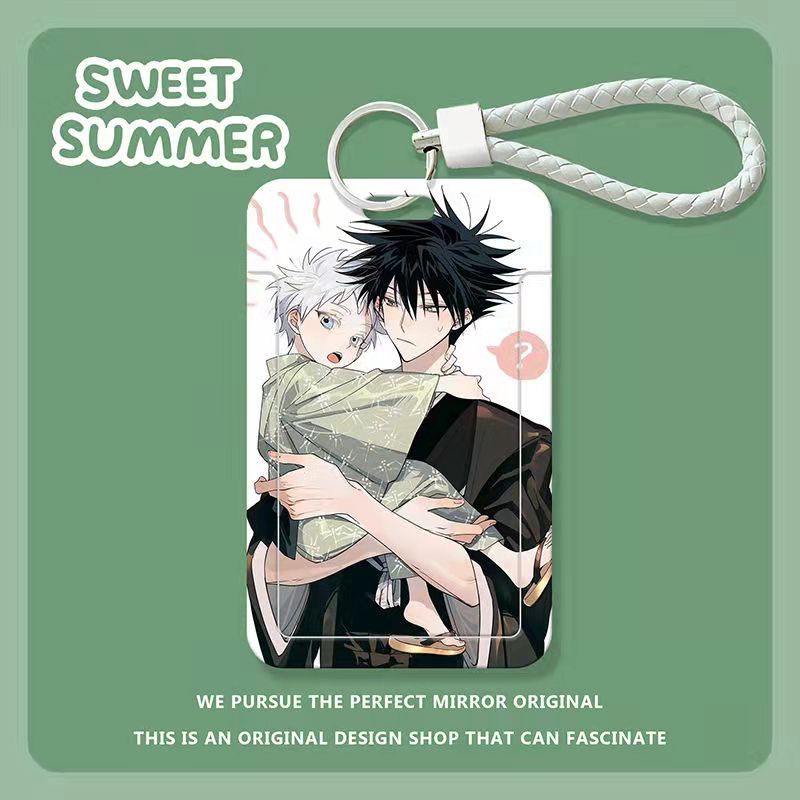 【09】Anime Jujutsu Kaisen Card Holder Gojo Satoru subway bus card ...