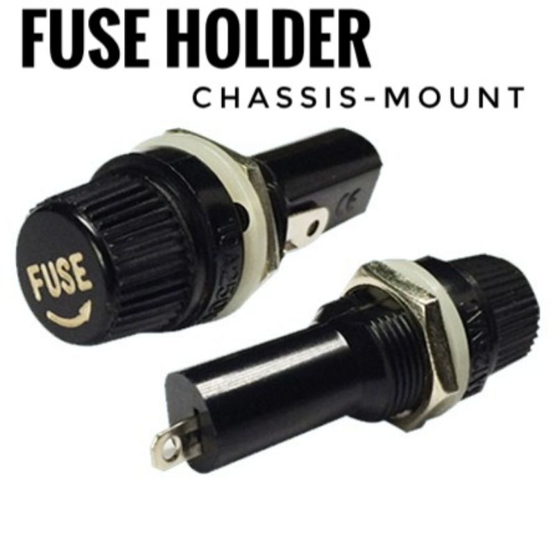 1pc Fuse Holder Chassis Mount 5x20mm 6x30mm Glass Fuses | Shopee ...