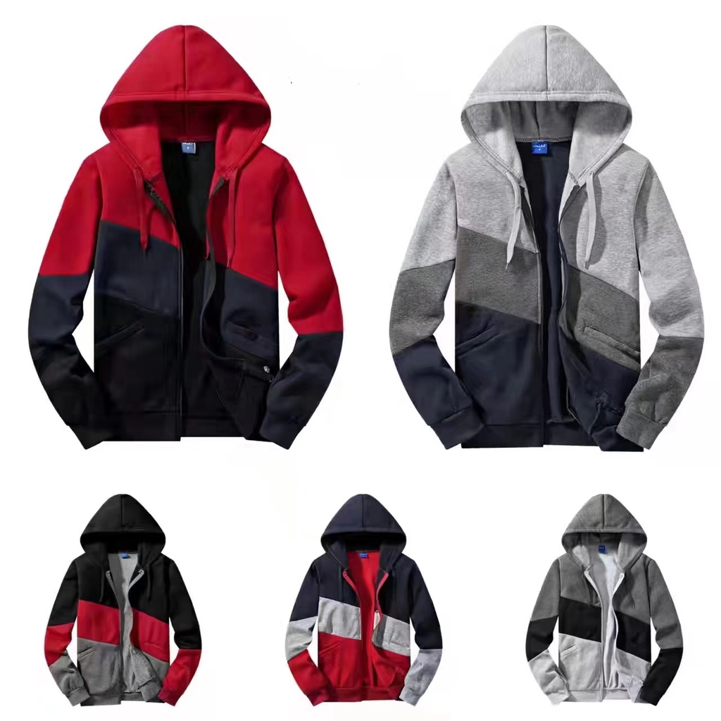 New Trends Unisex Outfit Tri-combo Color fFashion Hoodie Jacket *3058 ...