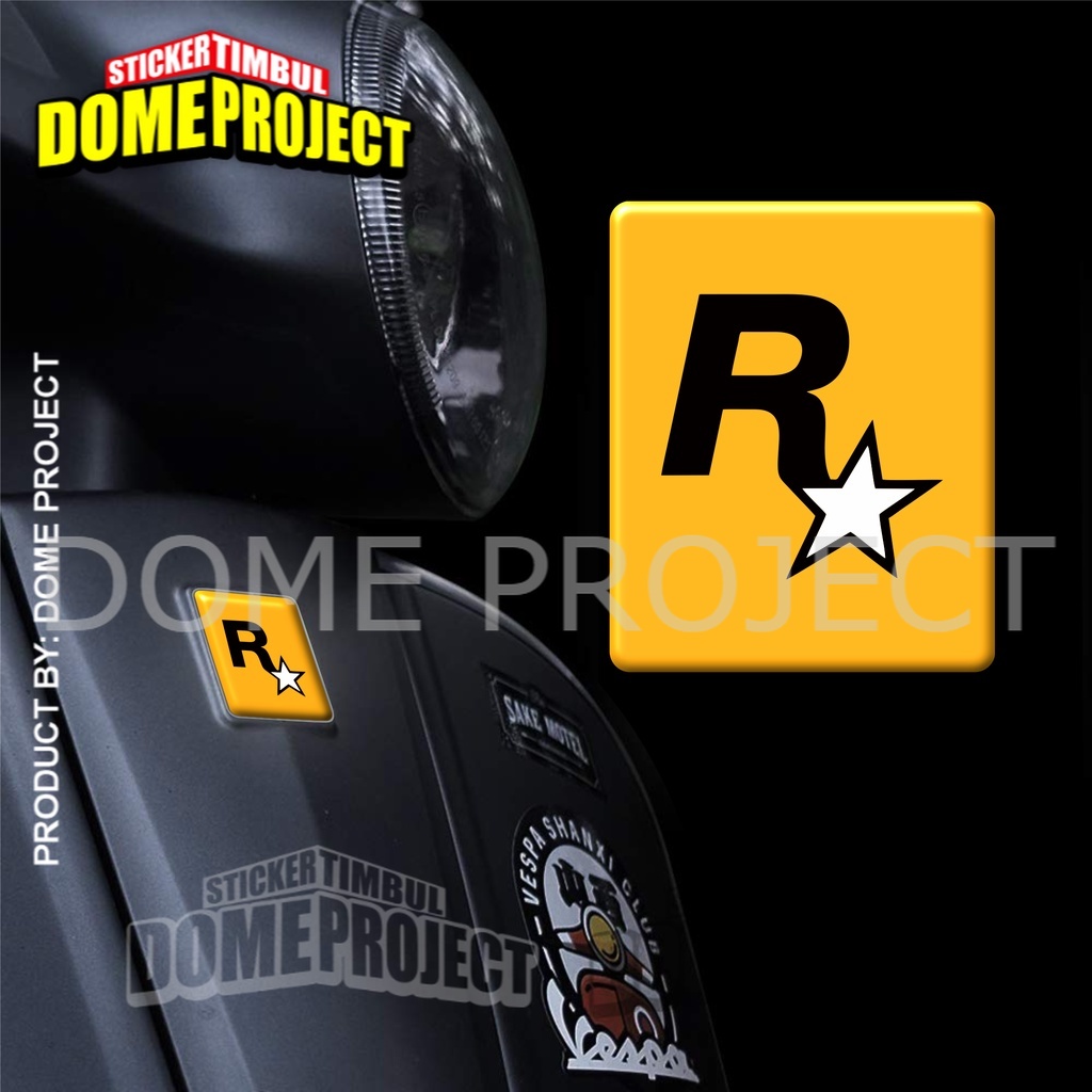 Rockstar LOGO EMBLEM VESPA PIAGGIO Sticker EMBLEM Tie VESPA Sticker ...