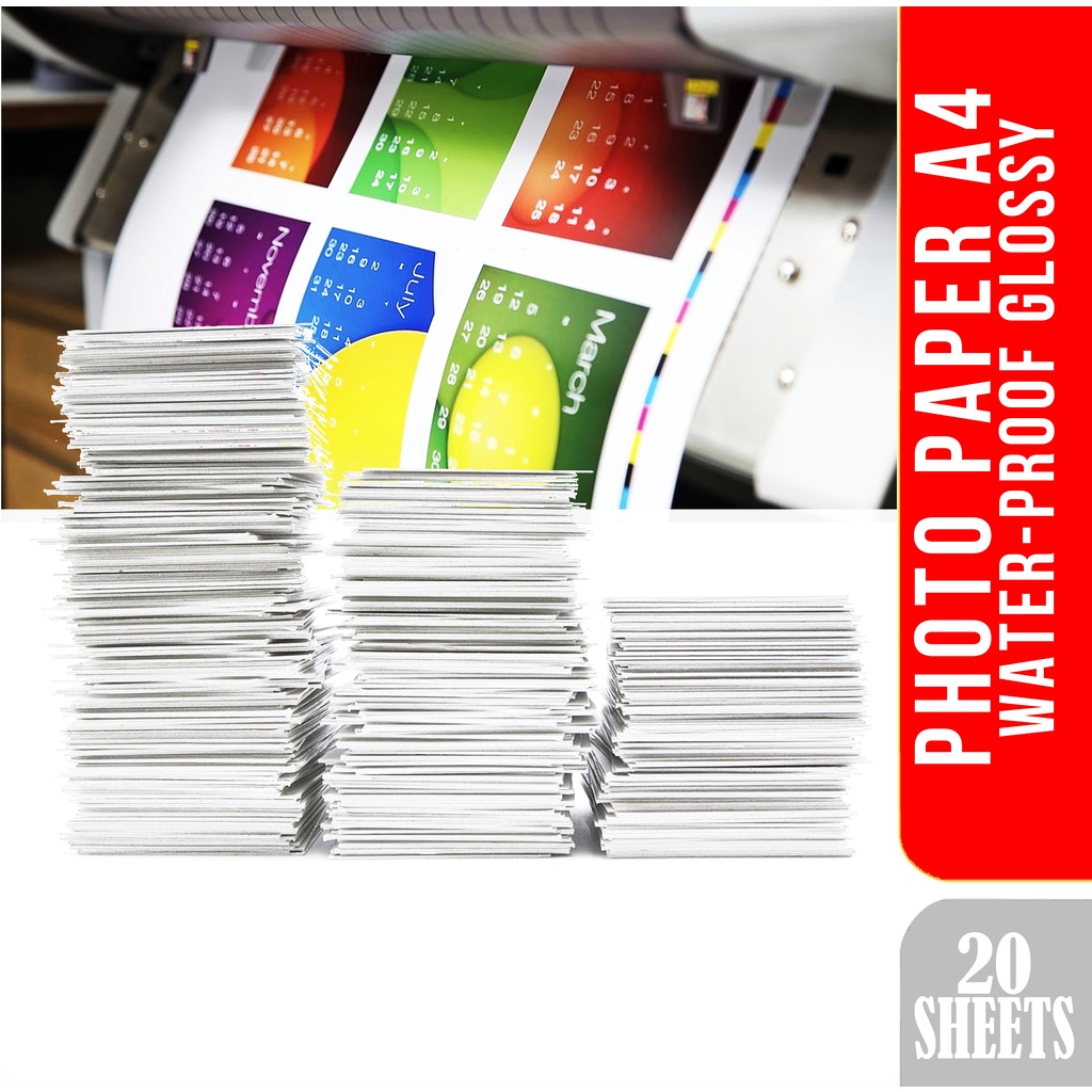 Photopaper, A4 photo paper waterproof glossy | Shopee Philippines
