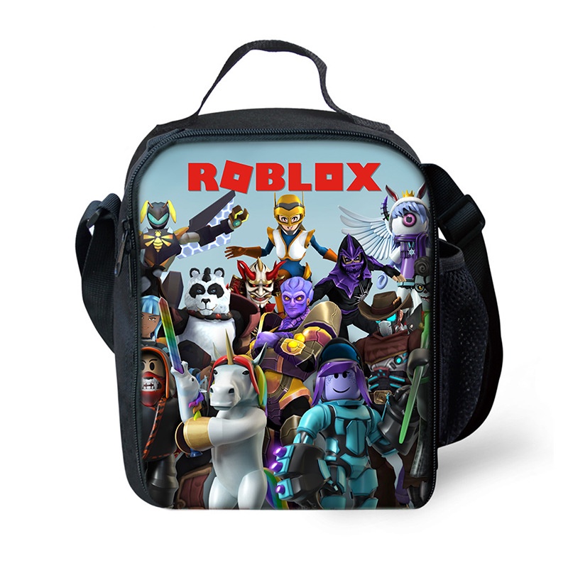 Cartoon ROBLOX Thermal Lunch Box For Kids School Lunch Box Student ...