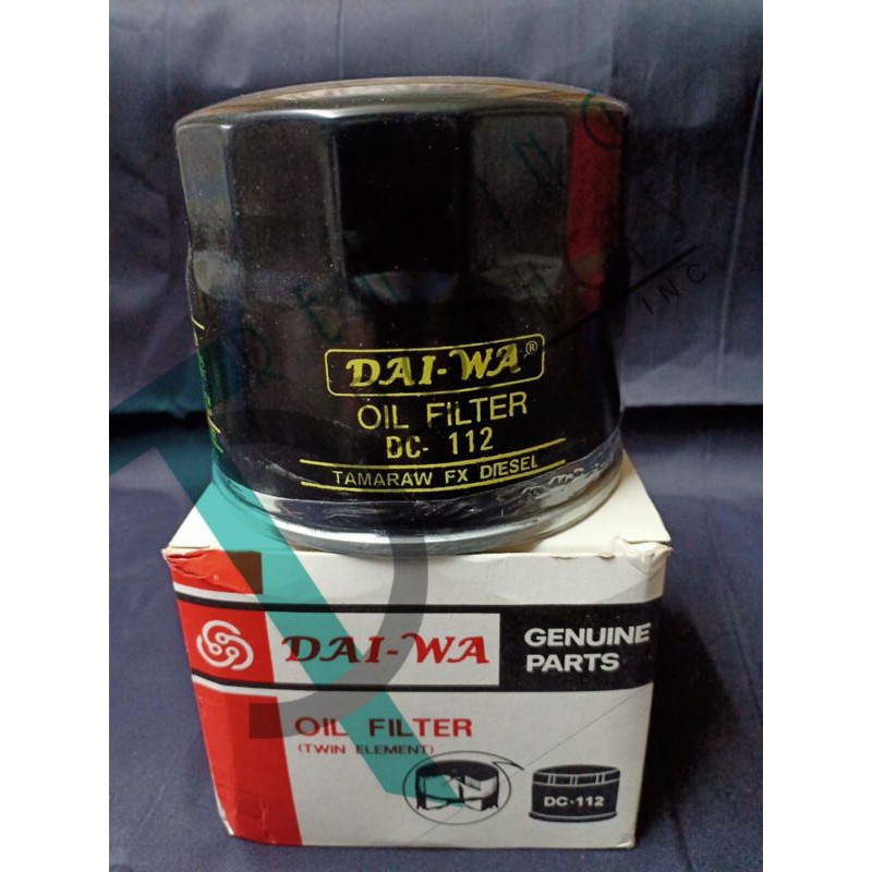 Daiwa Oil Filter DC-112, 1 Pc., for TOYOTA Diesel 2C Tamaraw FX ...