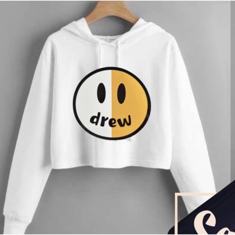 SMILEY DREW CROPTOP HOODIE JACKET | Shopee Philippines