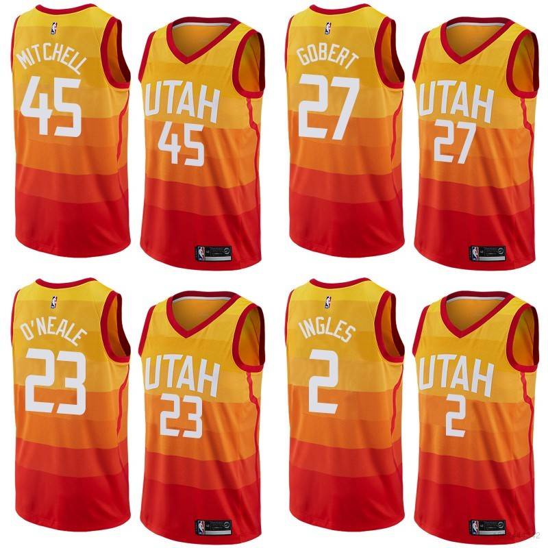 New NBA Jersey Utah Jazz Gobert Mitchell Ingles Oneale Classic ...