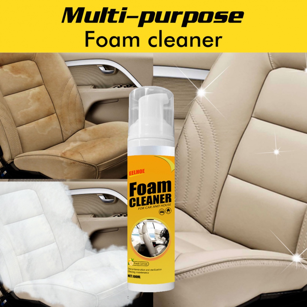 Hilimer 100ML Multi-Purpose Foam Cleaner Leather Clean Wash Automoive Car Interior Home Wash ...
