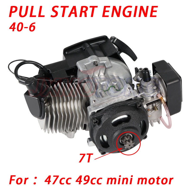 43cc 47cc 49cc 2 STROKE ENGINE MOTOR MINI QUAD ROCKET POCKET BIKE PULL ...