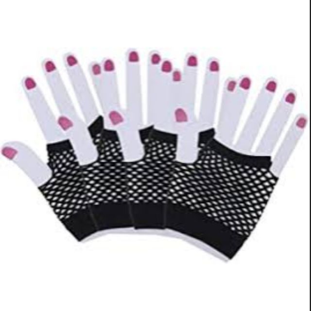 Black net hand gloves | Shopee Philippines