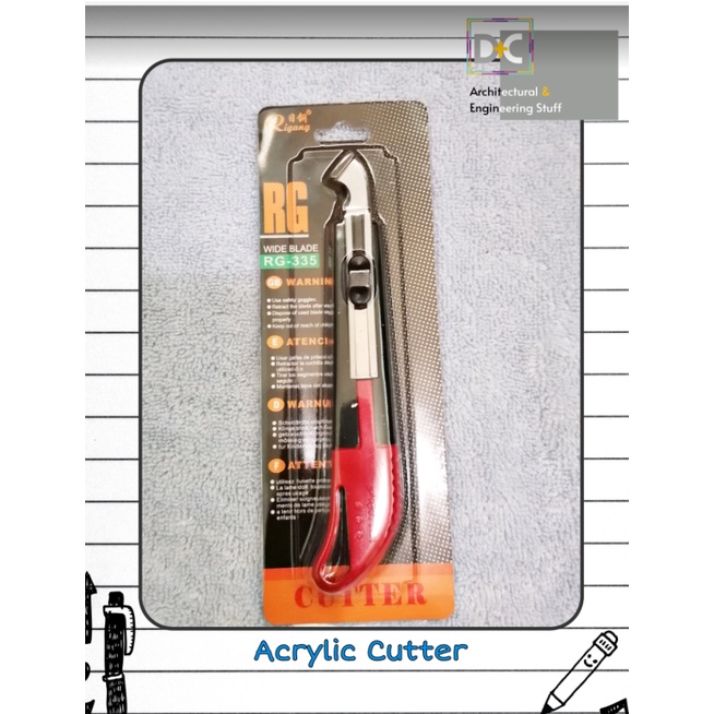 RG Cutter Sharp for Perspex Knife (ACRYLIC GLASS CUTTER) | Shopee ...
