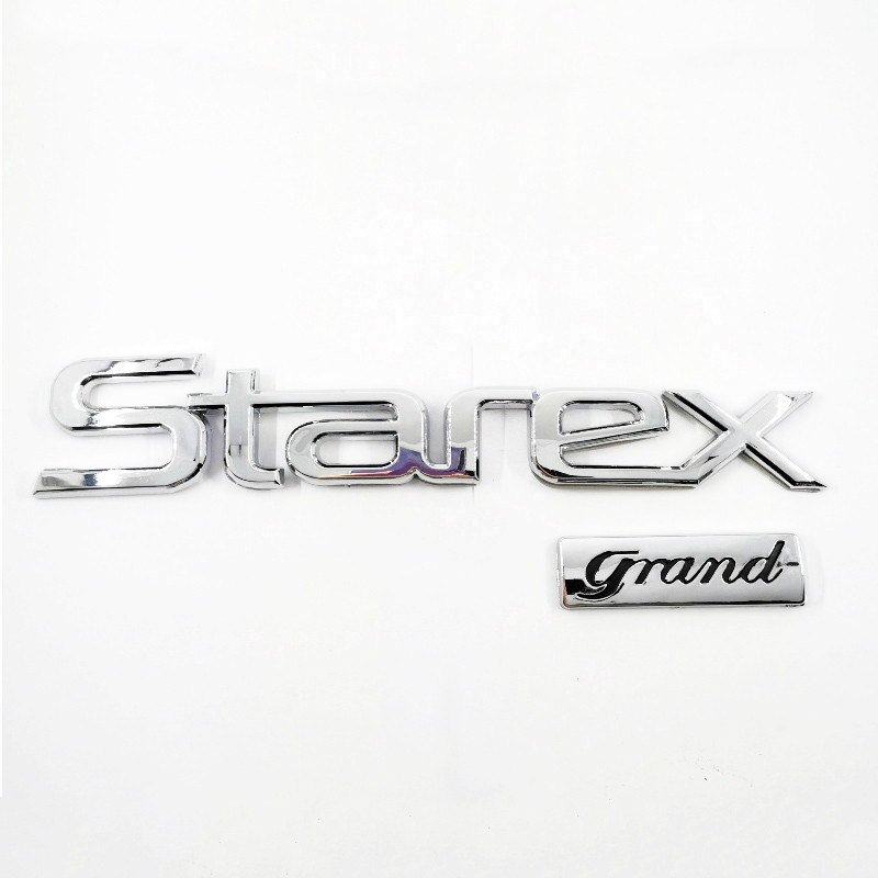 1 x ABS Chrome Starex Grand Logo Car Auto Rear Trunk Emblem Sticker ...