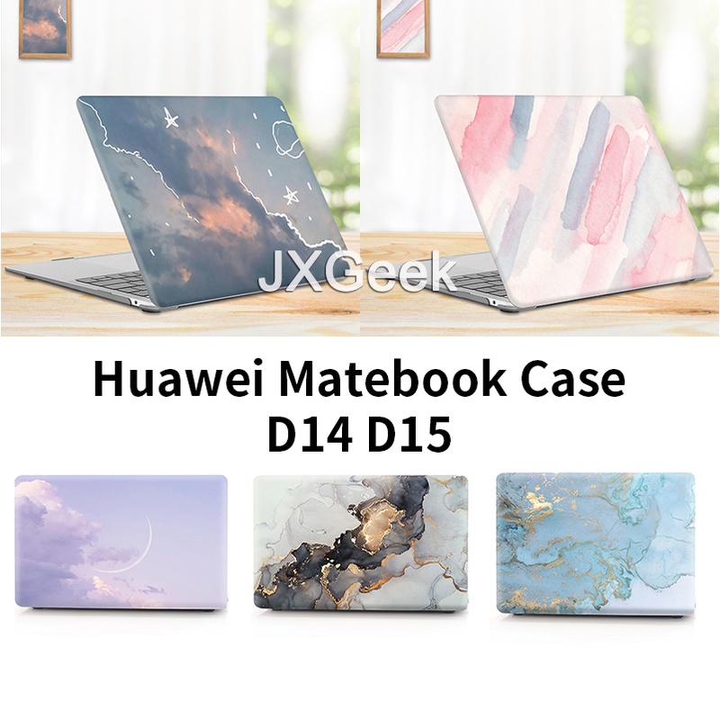 Huawei MateBook D15 Case D14 Cover Marble Cloud Glow Cartoon Protective ...