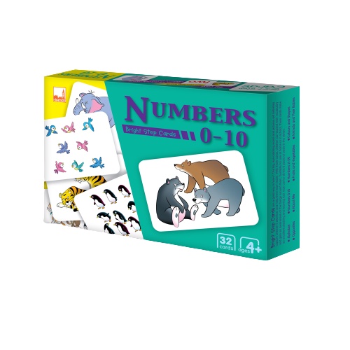 Bright Step Cards Numbers 0-10 - English vocabulary Cards, Numbers and ...