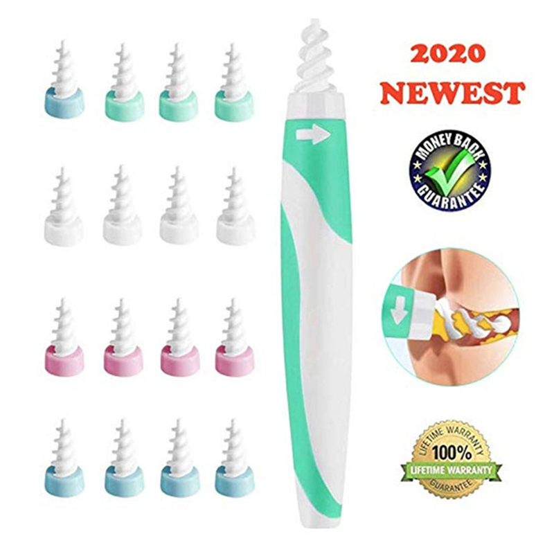 New Ear Wizard Ear Cleaner Wax Removal Spiral Soft Swab Pick Tool Set Q ...