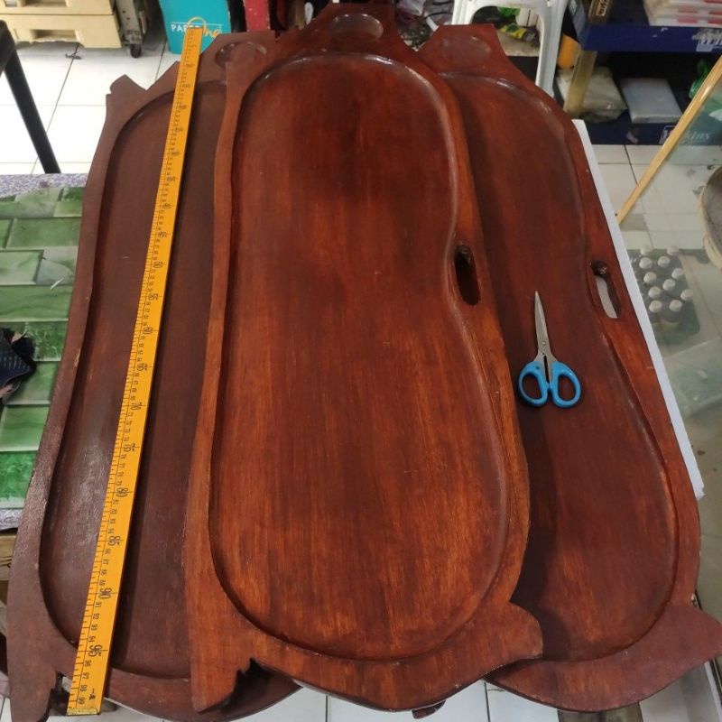 Wooden Lechon Tray / large size 40" / Wooden Pig Platter Decorative ...