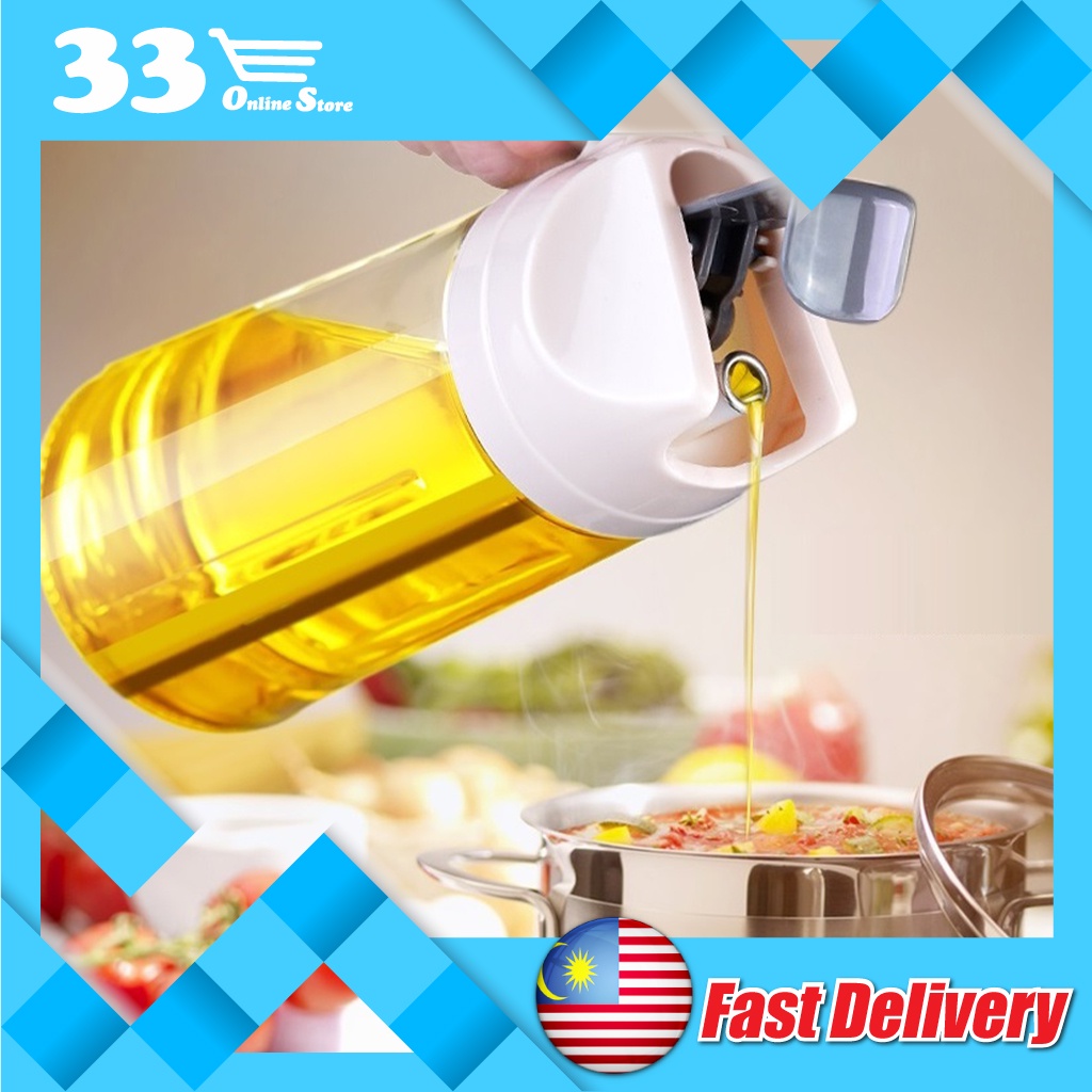 33 OS Auto/Easy Botol Bekas Minyak Masak Sos Dapur Kitchen Glass ...